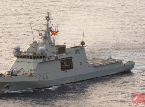 Un navire militaire espagnol appareille au large des eaux Mauritaniennes